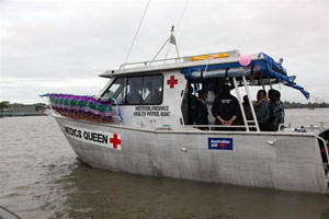 Delivery of sea ambulance and medical equipment to Daru | Australian ...